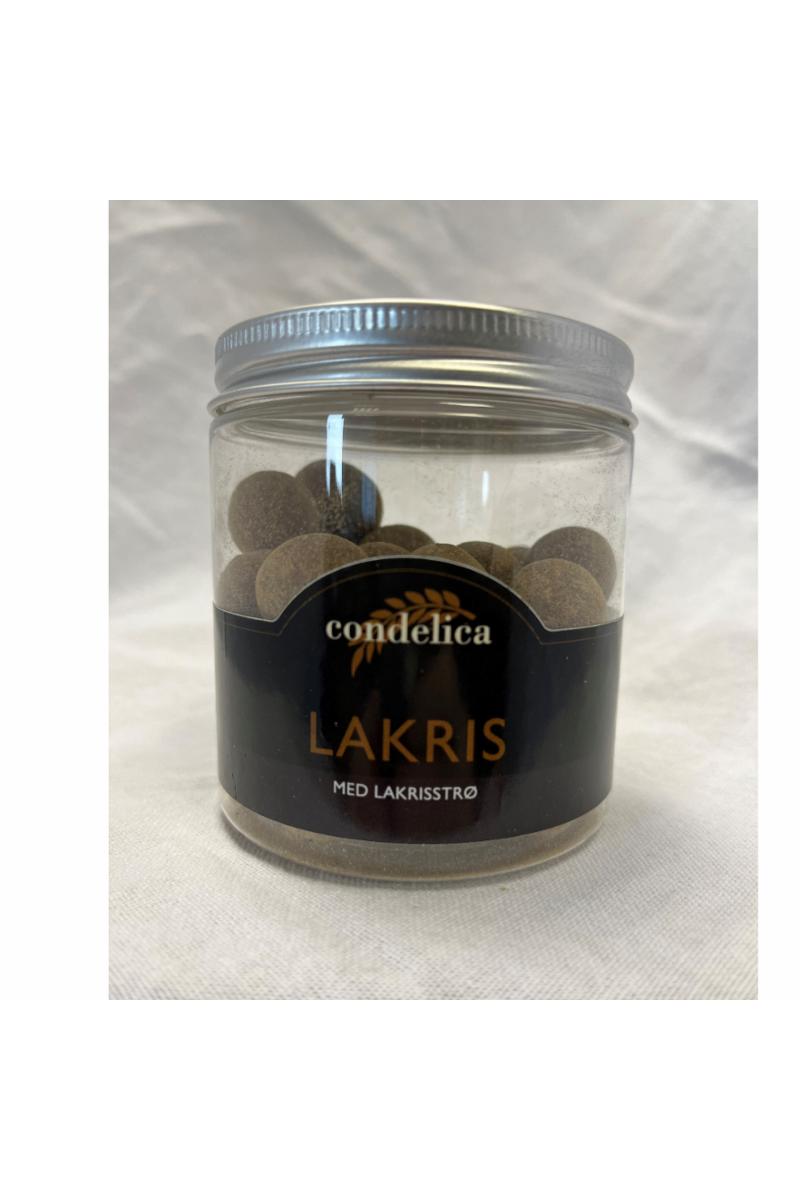 Lakris med melkesjokolade og lakris-strø | Condelica AS