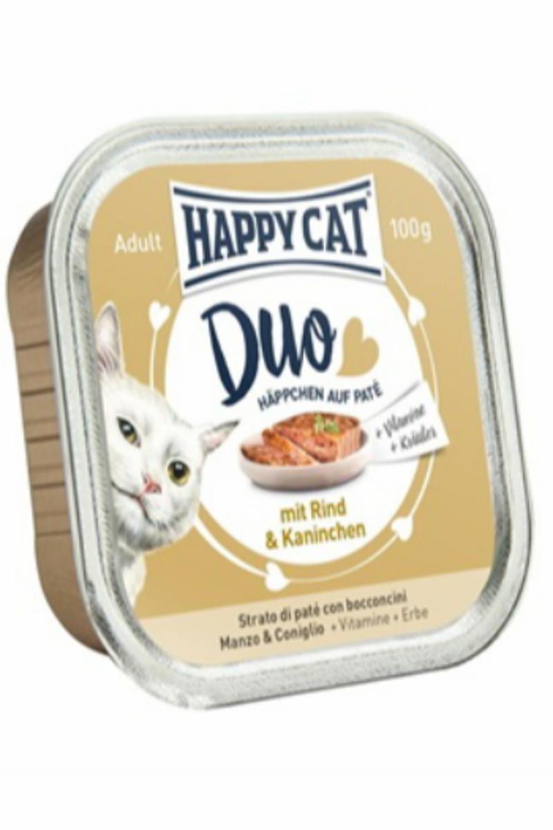 Happy Cat Duo Menu Kjøtt & Kanin | Dyreliv AS